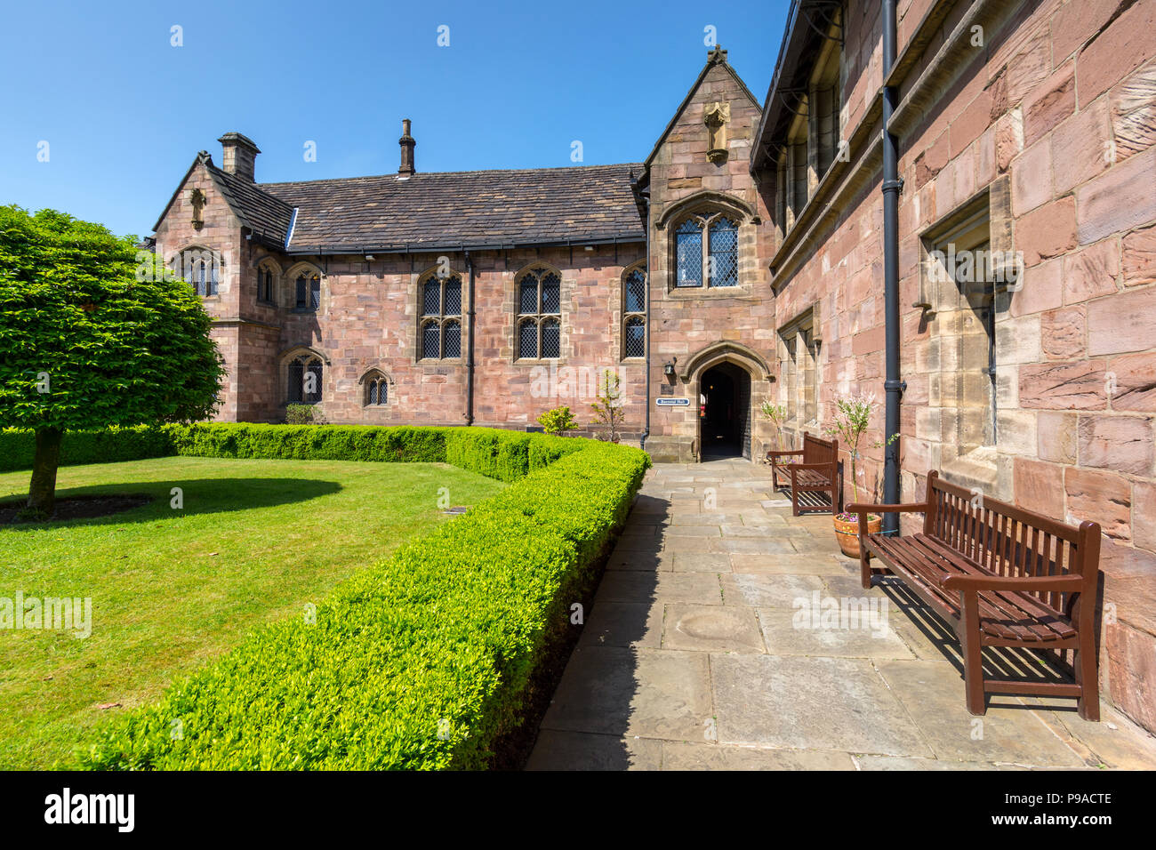 The College House buildings, from the courtyard at Chetham's Library ...
