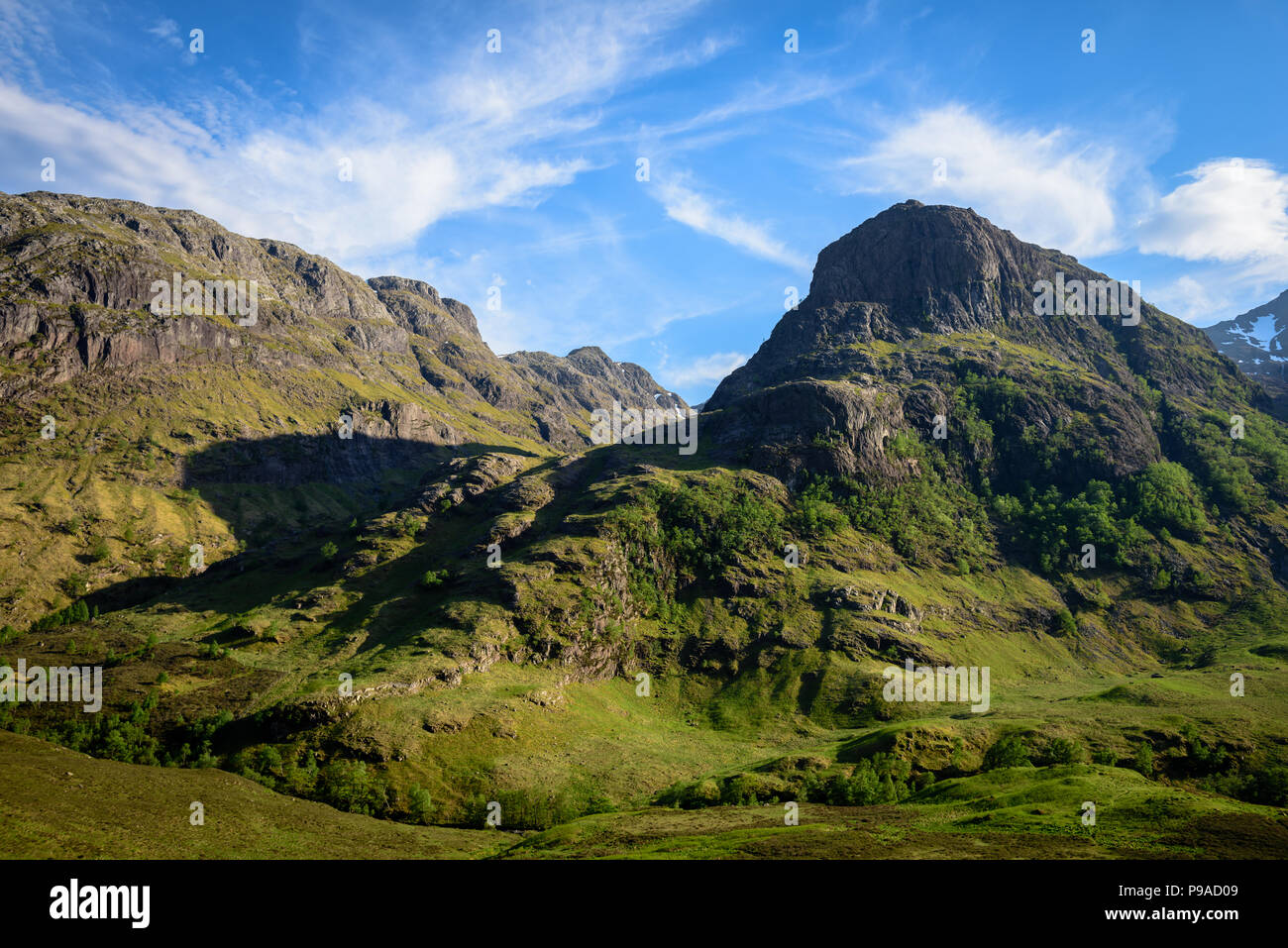 Scottish landscape. mountains and beautiful sky above Scotland Stock ...