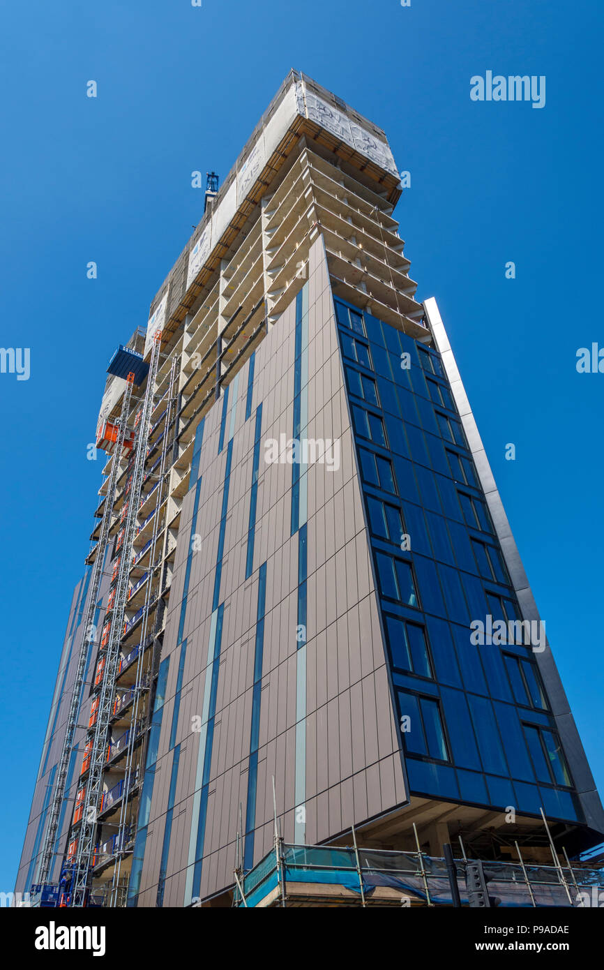The Axis apartment block under construction, Whitworth Street West ...
