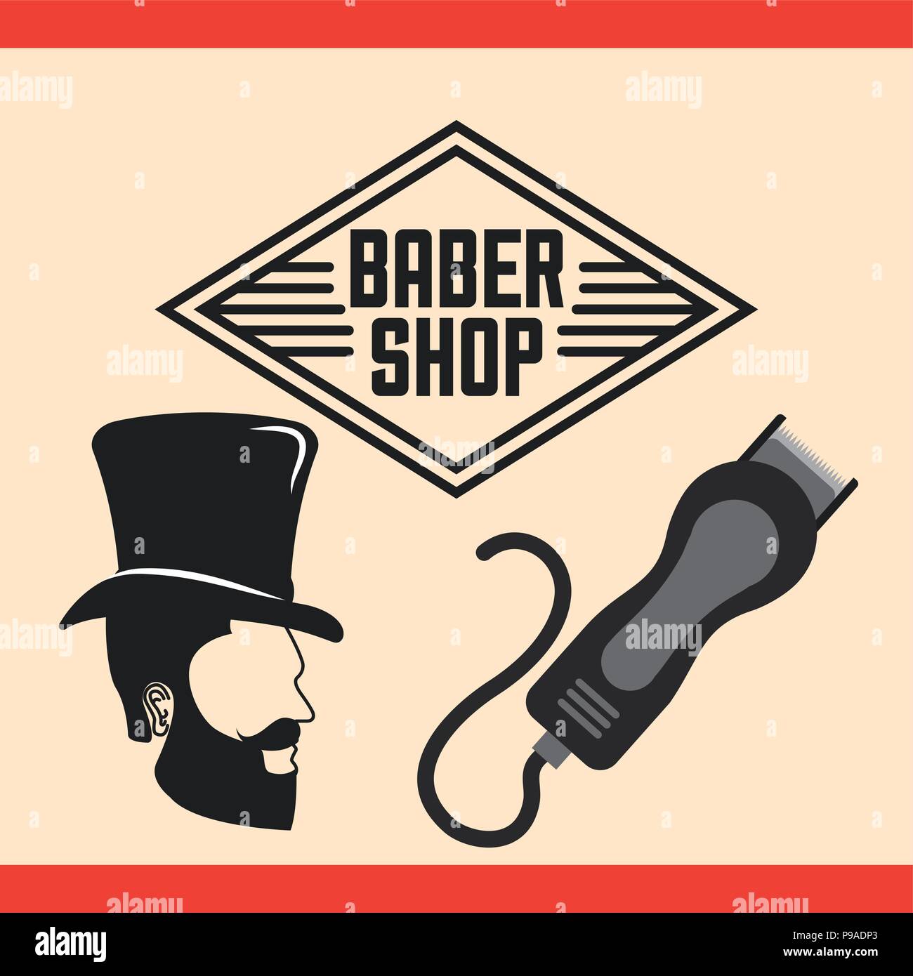 baber shop design Stock Vector Image & Art - Alamy