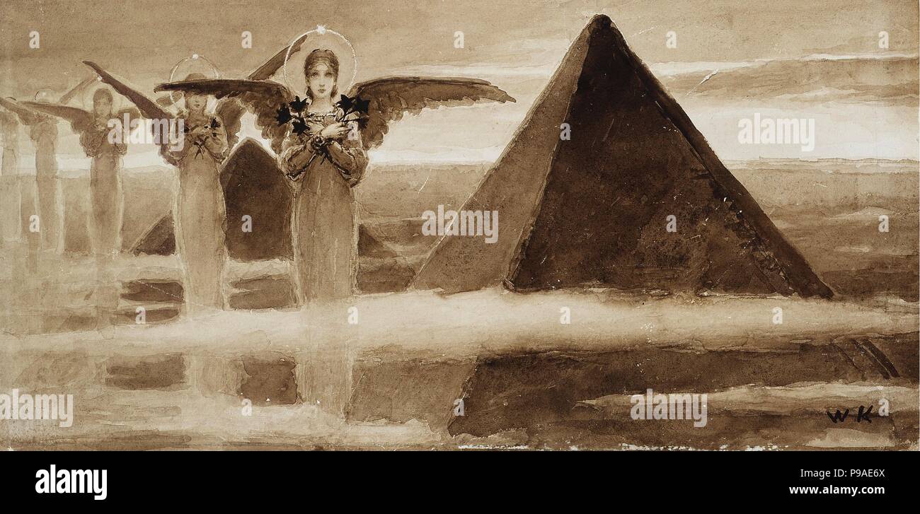 The Angels of the Pyramids. Museum: PRIVATE COLLECTION Stock Photo - Alamy