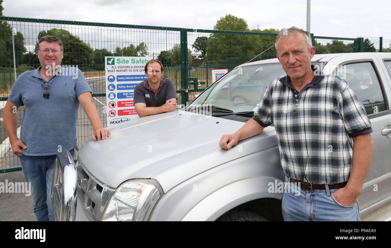 (left to right) Sub contractors John Foran, Brian O'Carroll and Lar ...