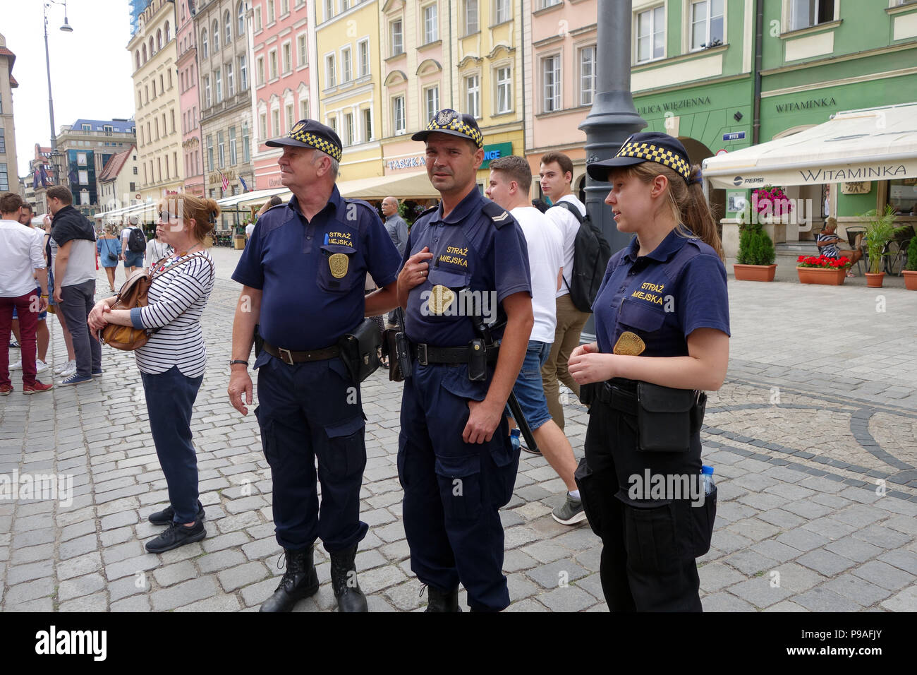 Polish police officers hi-res stock photography and images - Alamy
