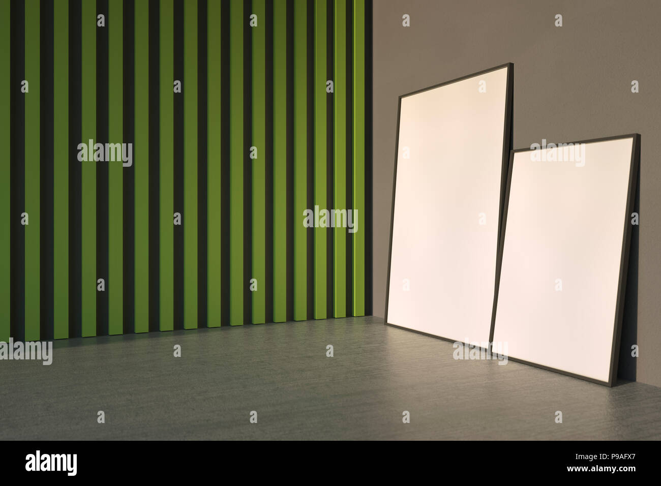 Mockup a two posters Stock Photo - Alamy