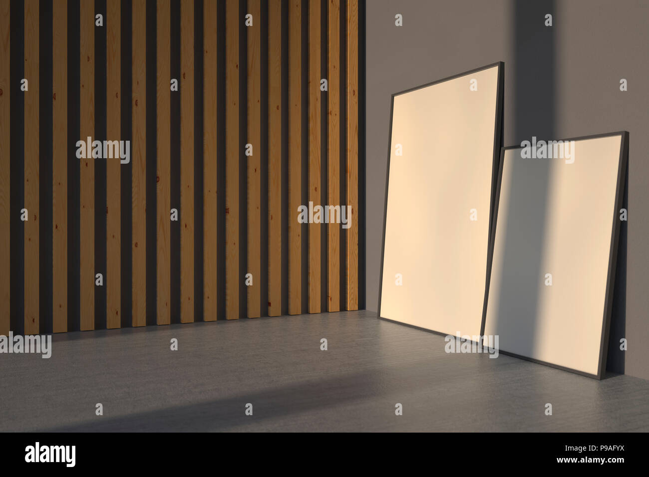 Mockup two posters Stock Photo - Alamy