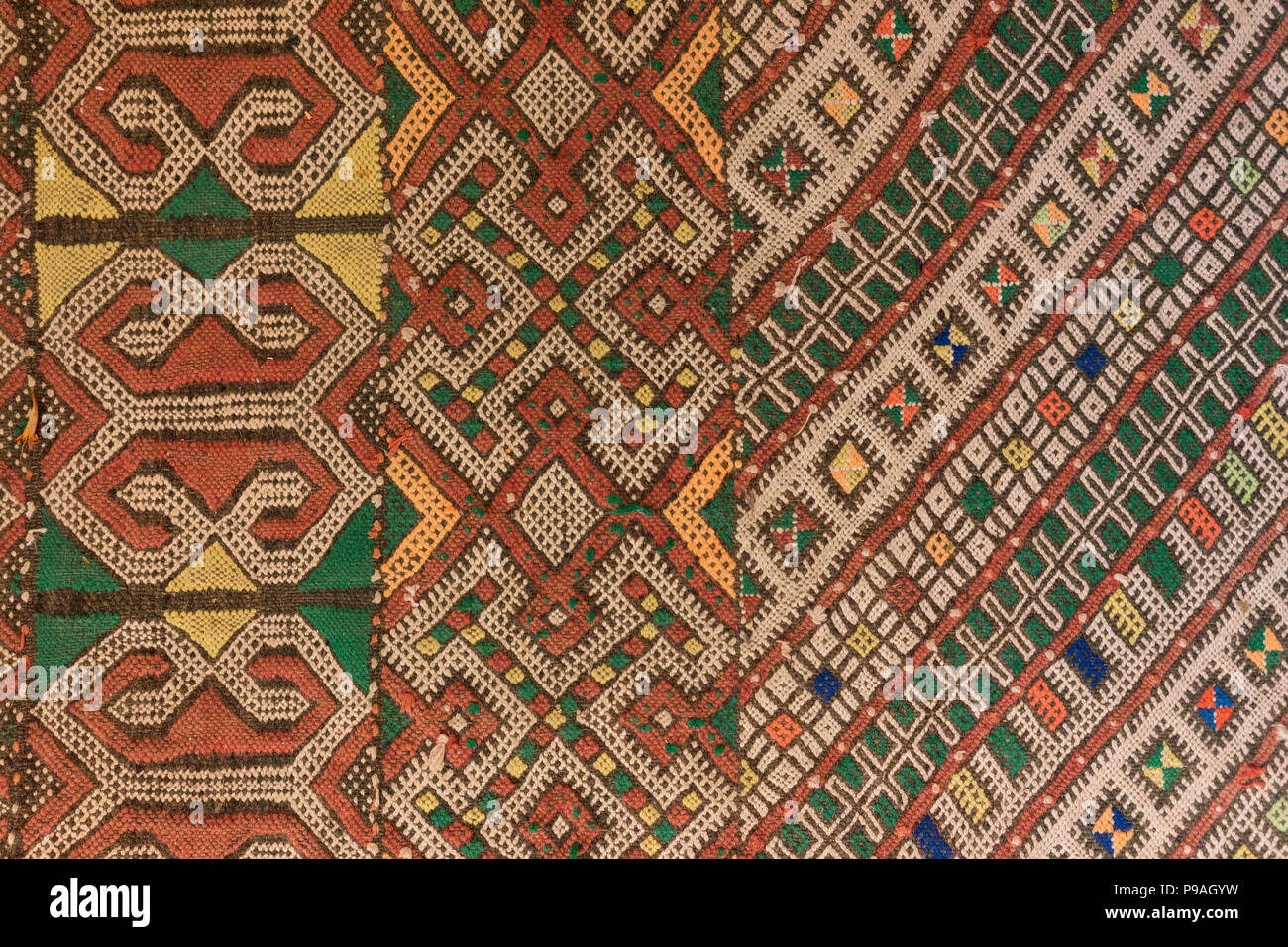 carpet from morocco pattern detail oriental design top view Stock Photo ...