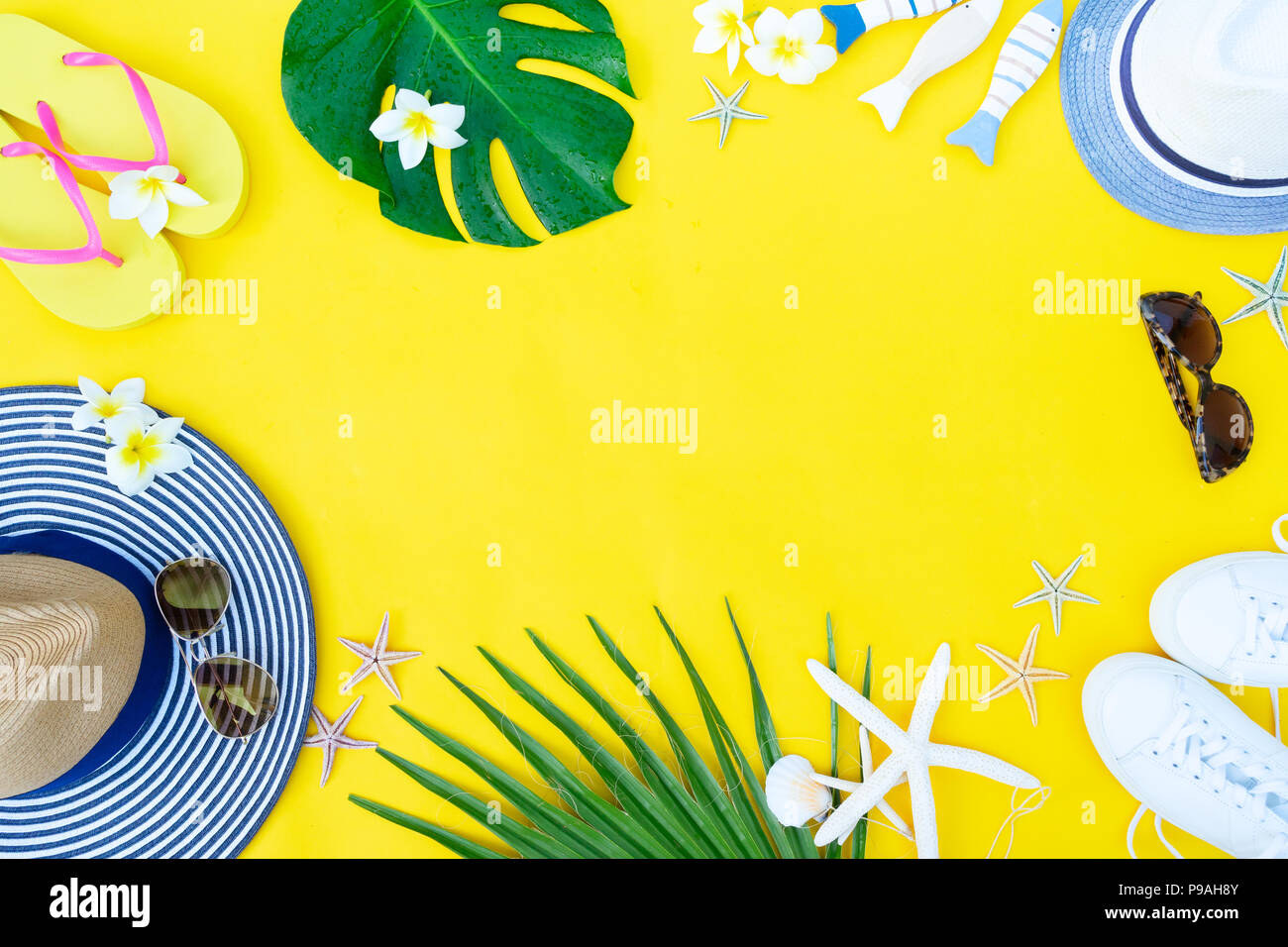 Summer flat lay scenery Stock Photo - Alamy