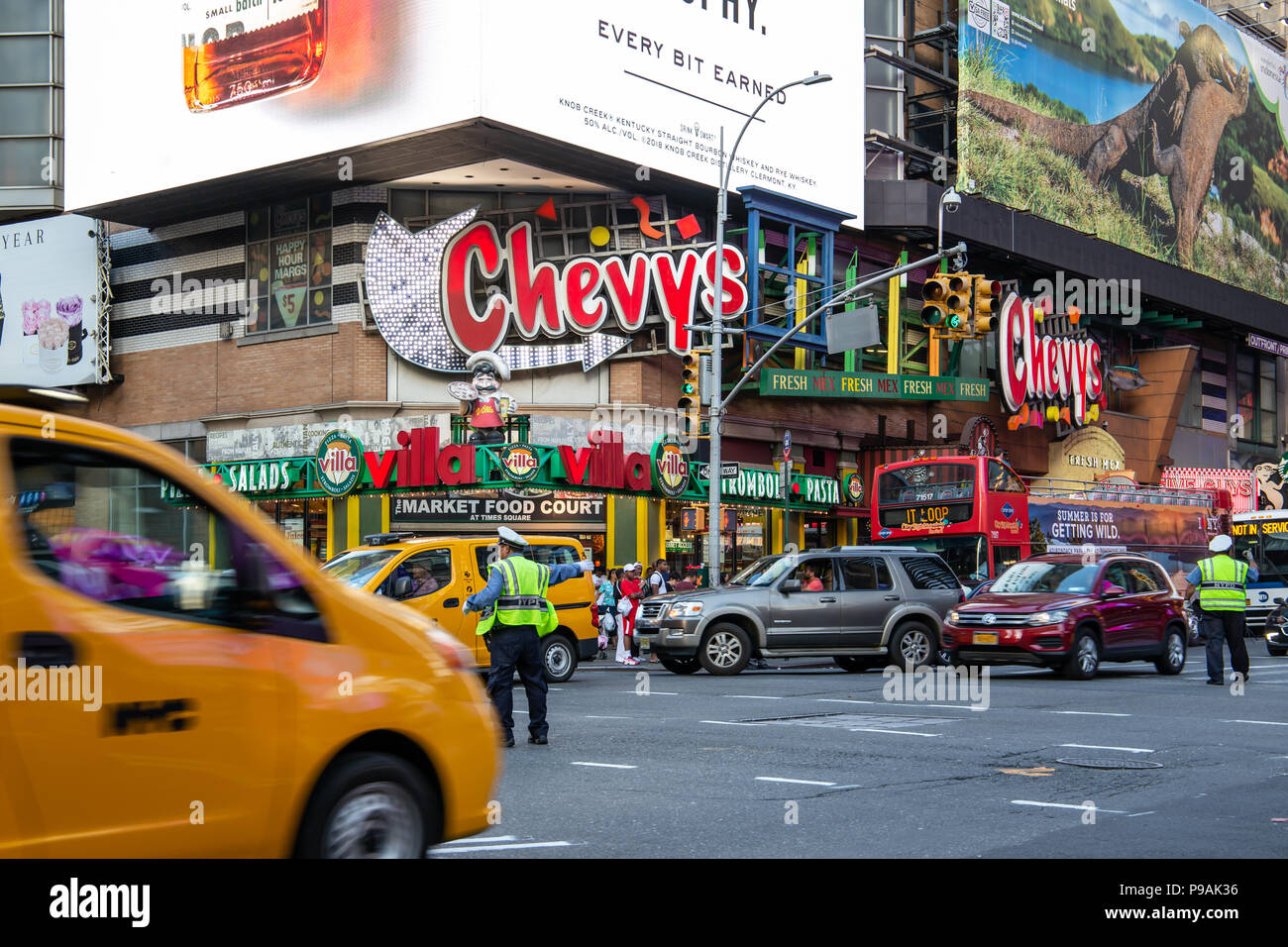 Times square street view hi-res stock photography and images - Alamy