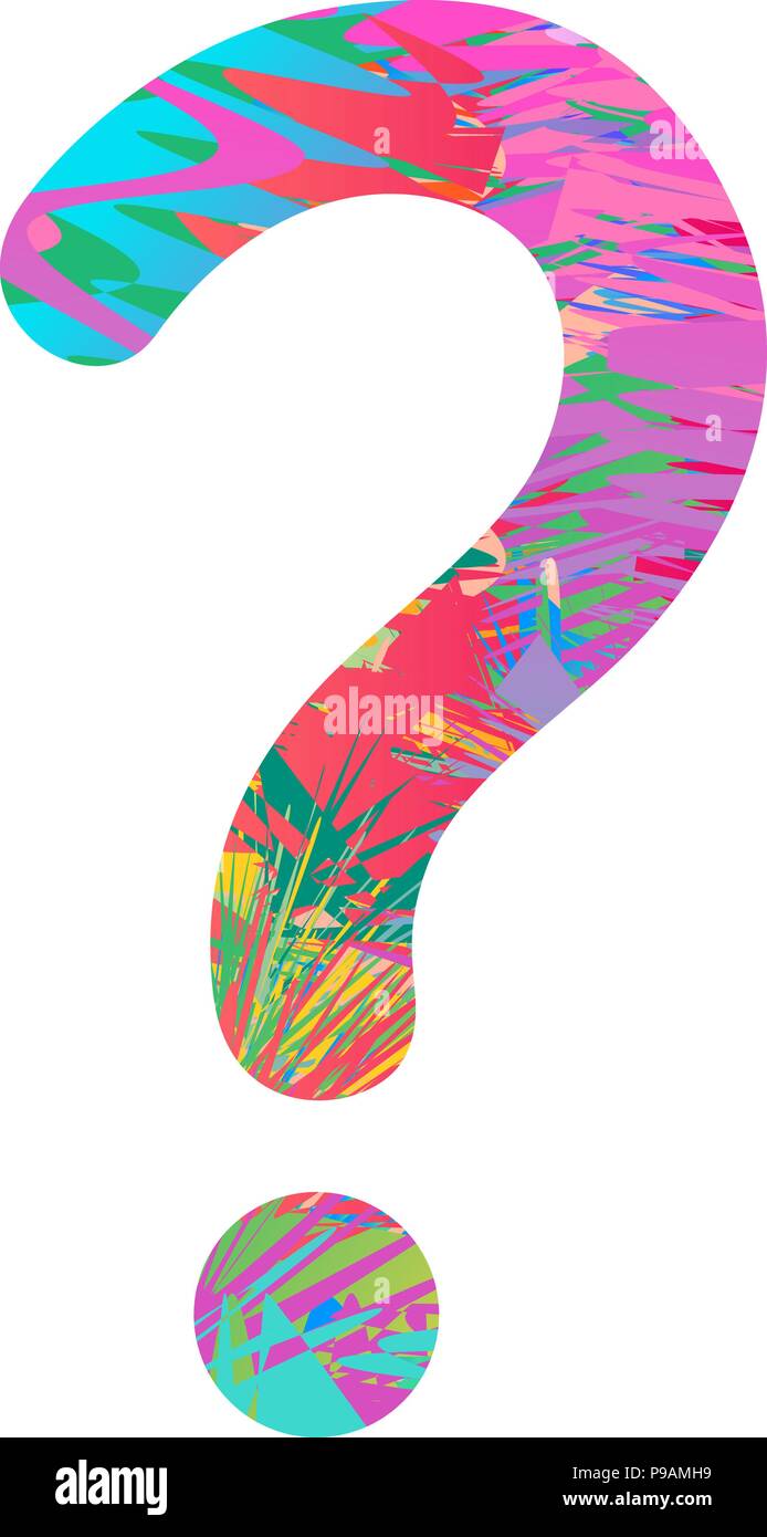 Vector Illustration of Question Mark Sign Modern Graphic Design in ...