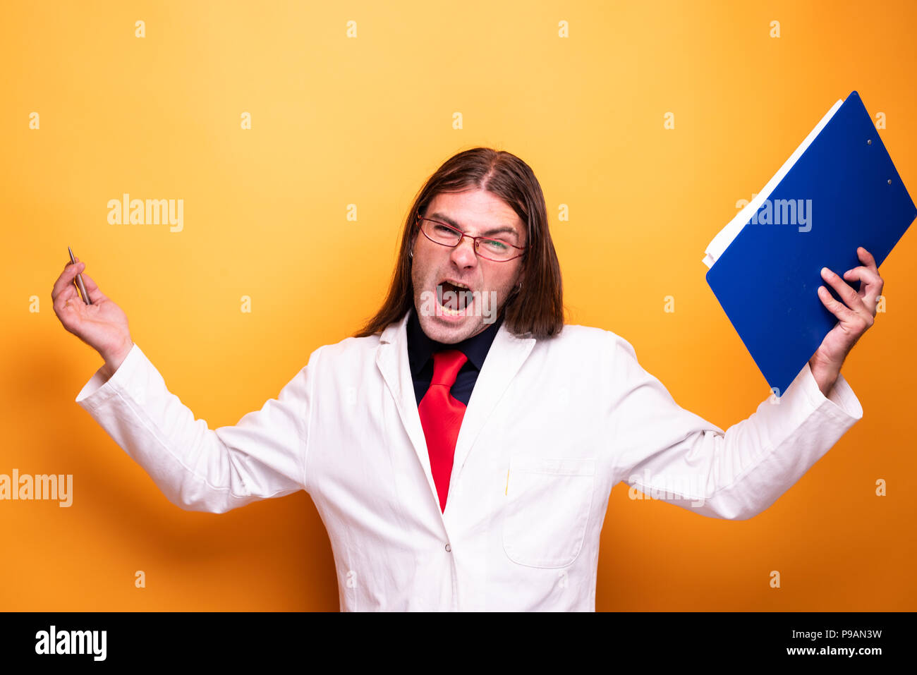Scary male doctor hi-res stock photography and images - Alamy