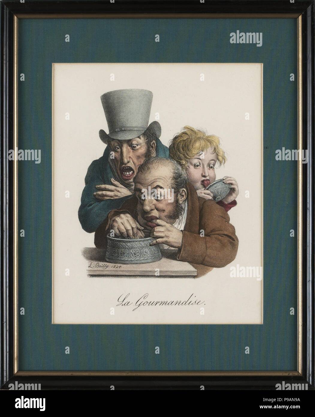 Gluttony allegory hi-res stock photography and images - Alamy