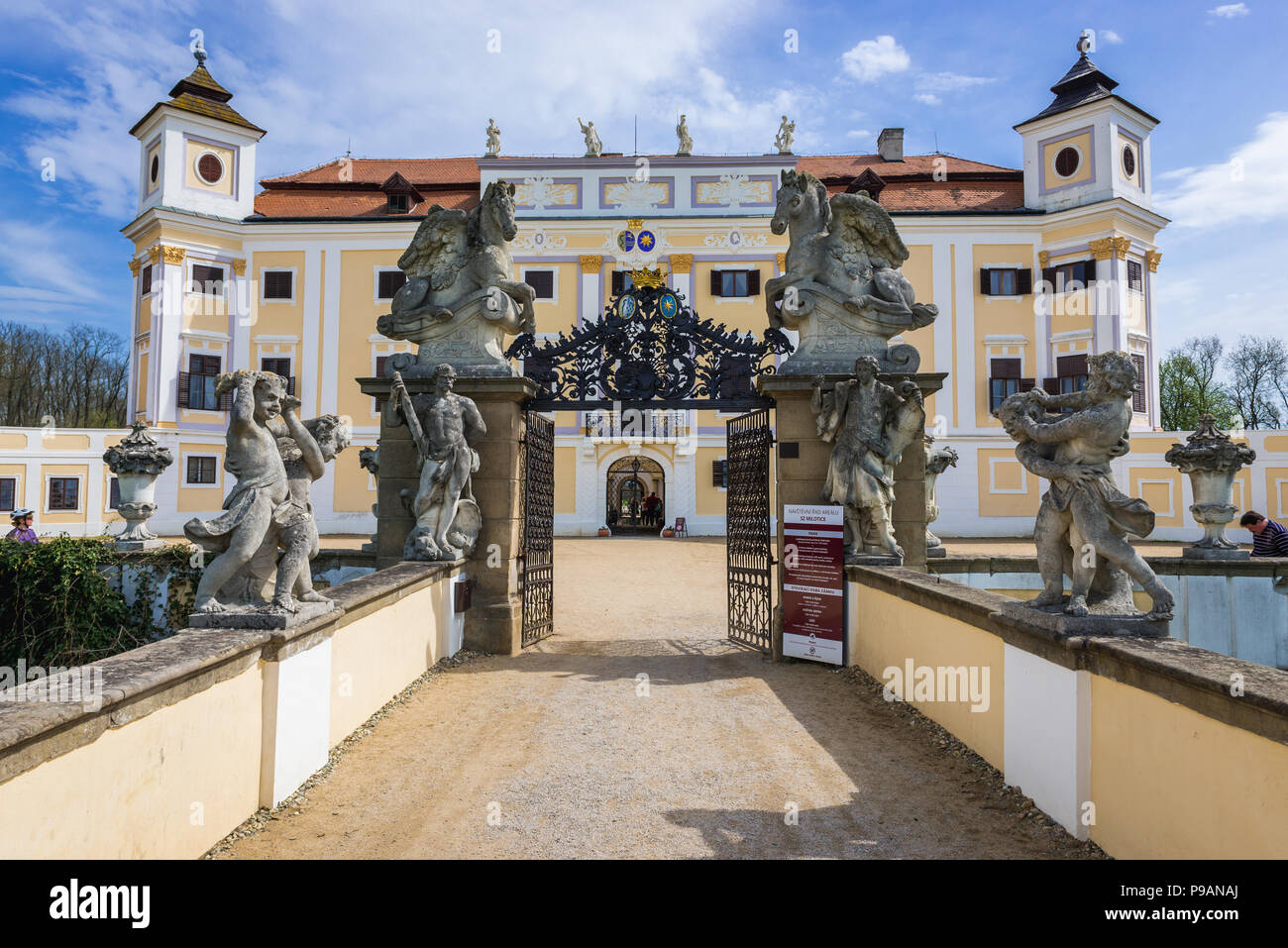 Milotice Castle in Milotice town in Czech Republic Stock Photo - Alamy
