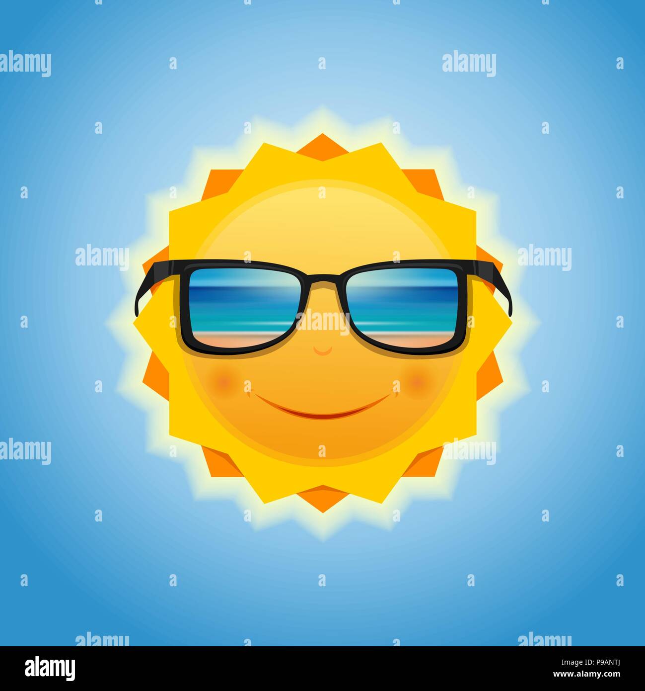 Sunlight reflexion Stock Vector Images - Alamy