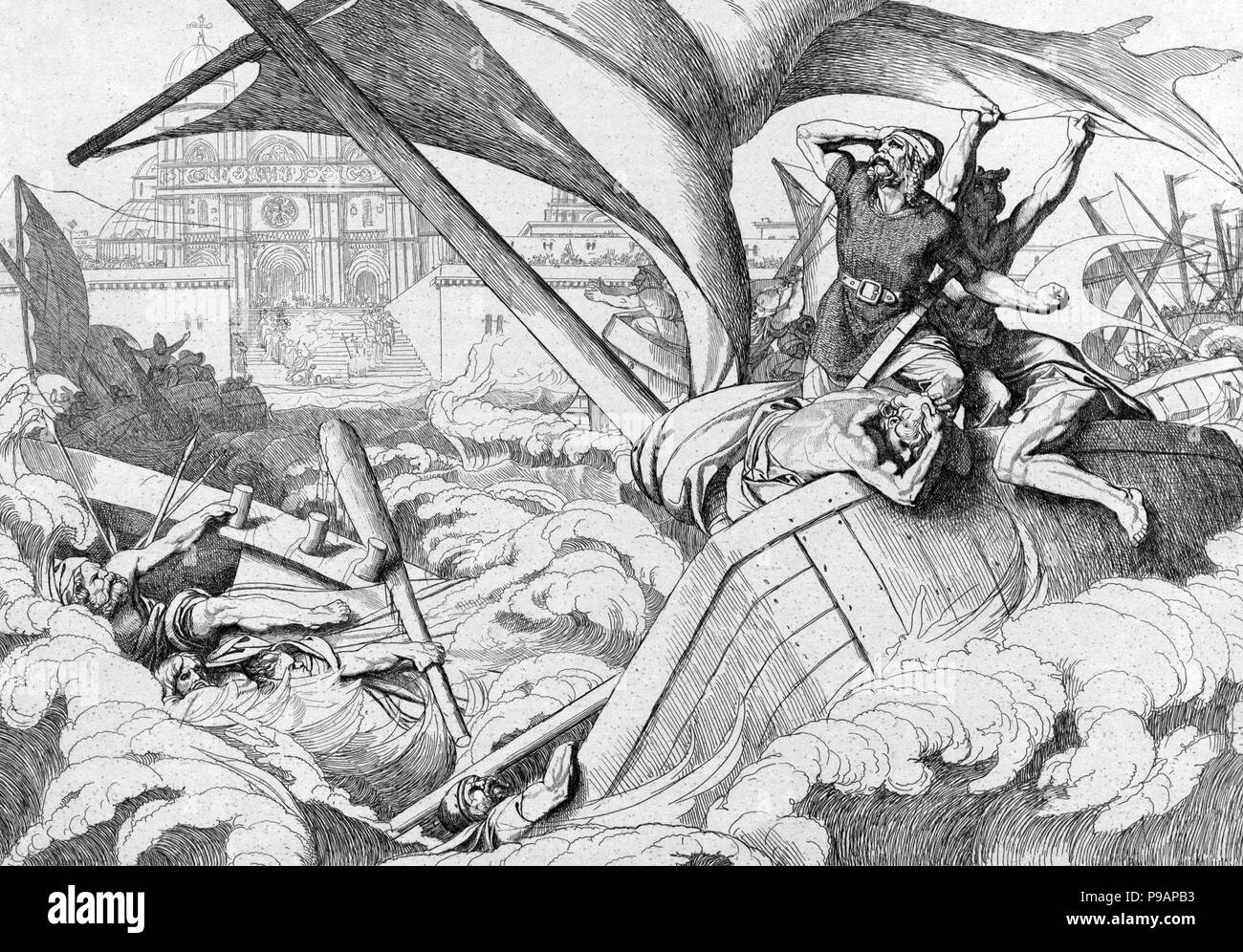 Viking age war fleet Black and White Stock Photos & Images - Alamy