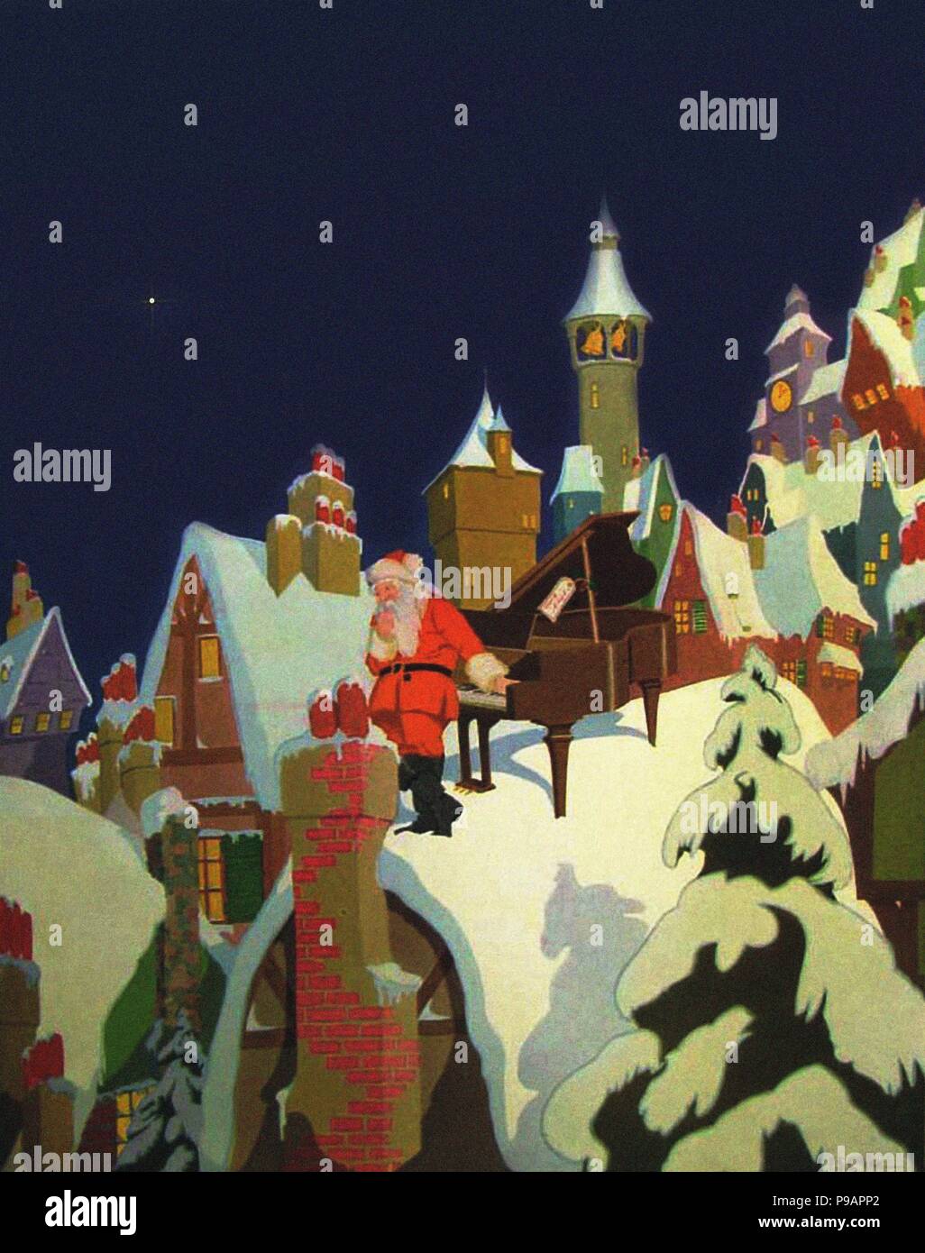 Christmas Card. Museum: PRIVATE COLLECTION Stock Photo - Alamy