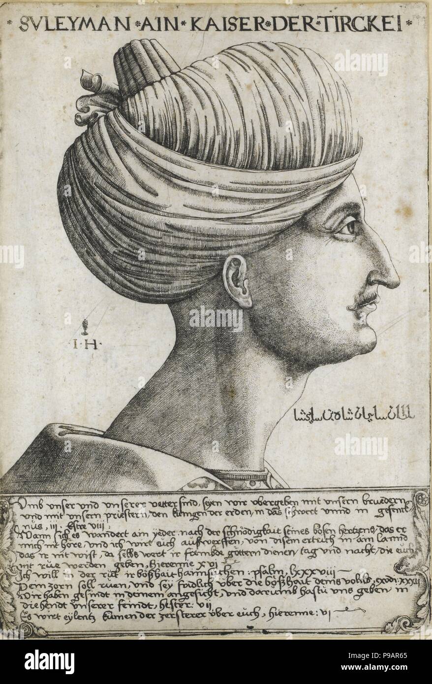 Sultan Suleiman I the Magnificent. Museum: PRIVATE COLLECTION Stock ...