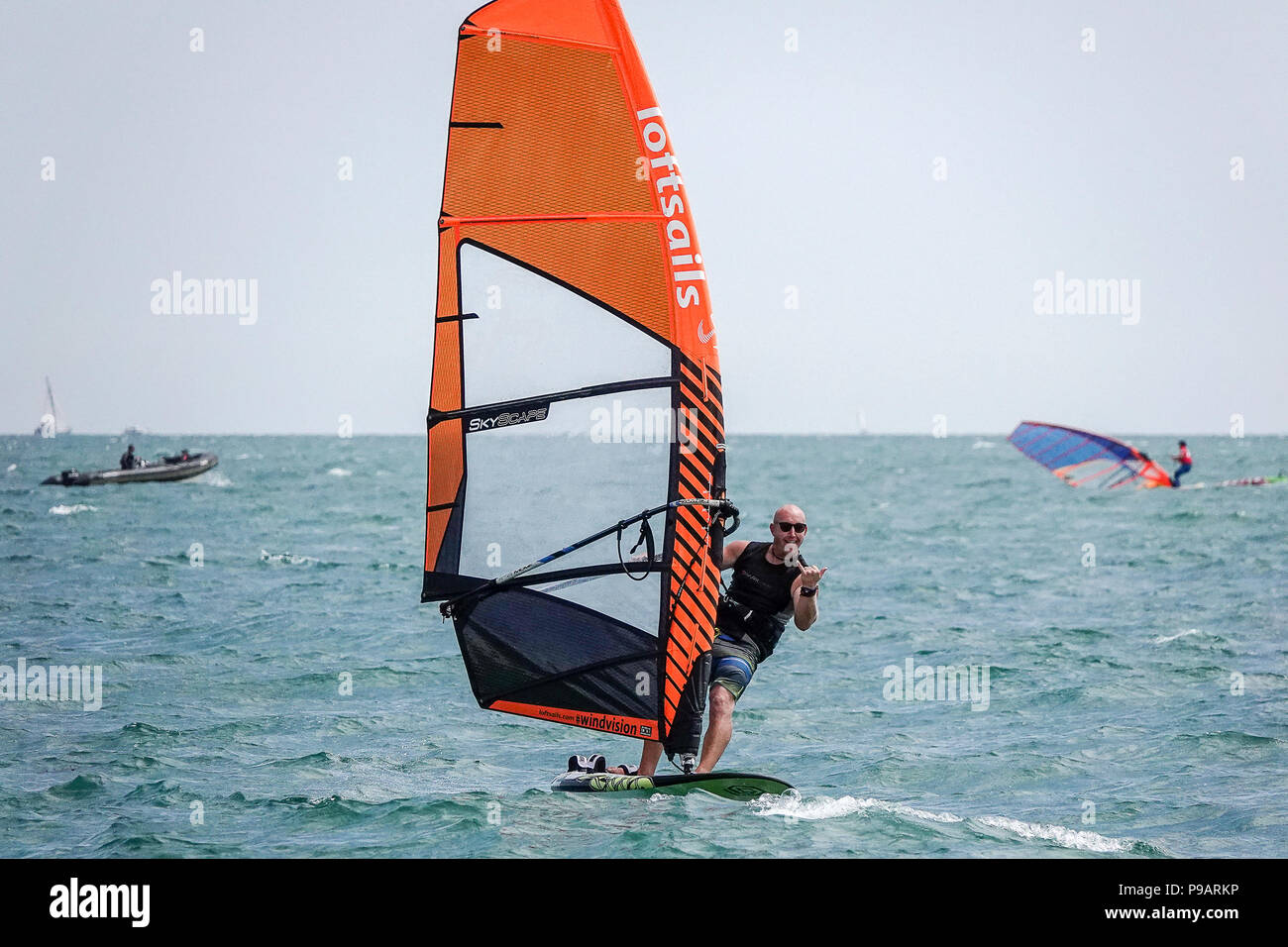 Hydrofoil windsurfer hi-res stock photography and images - Alamy
