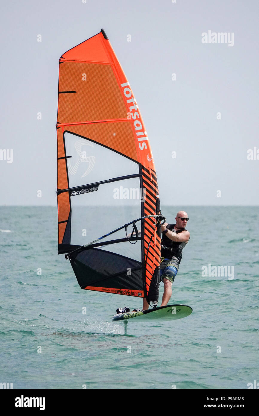 Hydrofoil windsurfer hi-res stock photography and images - Alamy