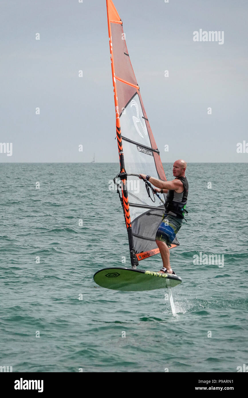 Hydrofoil windsurfer hi-res stock photography and images - Alamy
