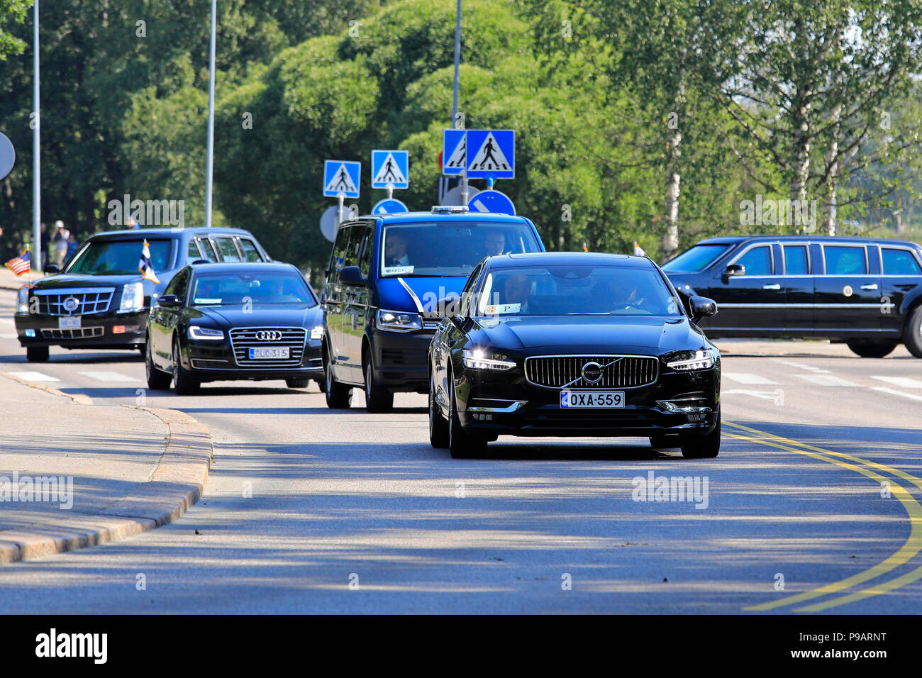 Us and russian presidents helsinki 2018 meeting hi-res stock ...