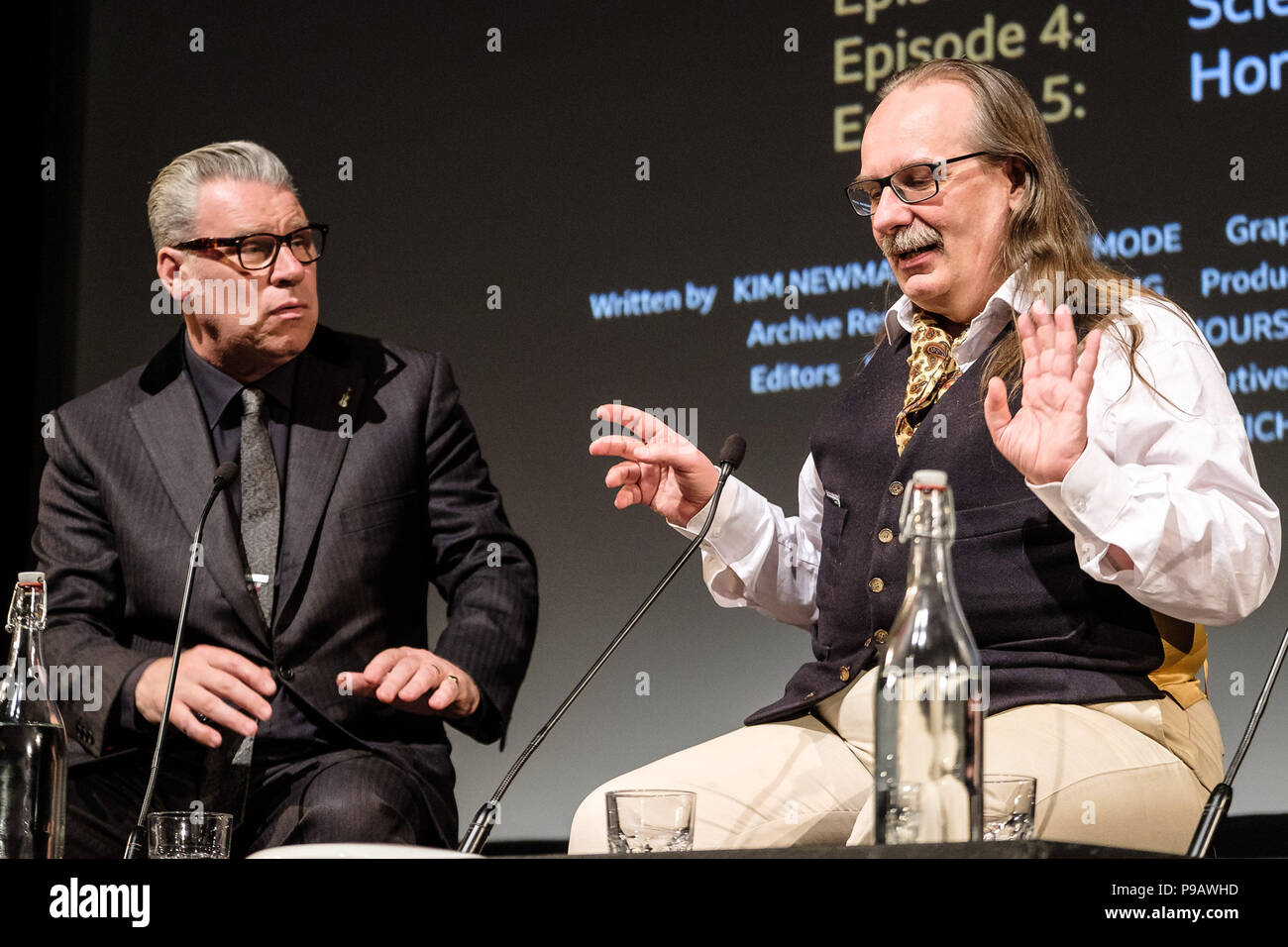 London, UK. 16th July 2018. Writer and Critic Kim Newman appears on ...