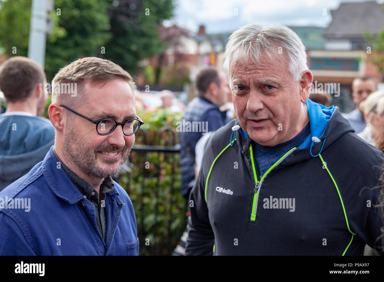 Andersonstown Road Belfast, Northern Ireland. 16th July 2018. Hundreds ...