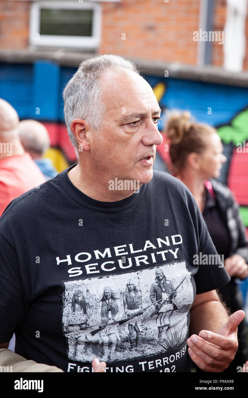 Andersonstown Road Belfast, Northern Ireland. 16th July 2018. Hundreds ...