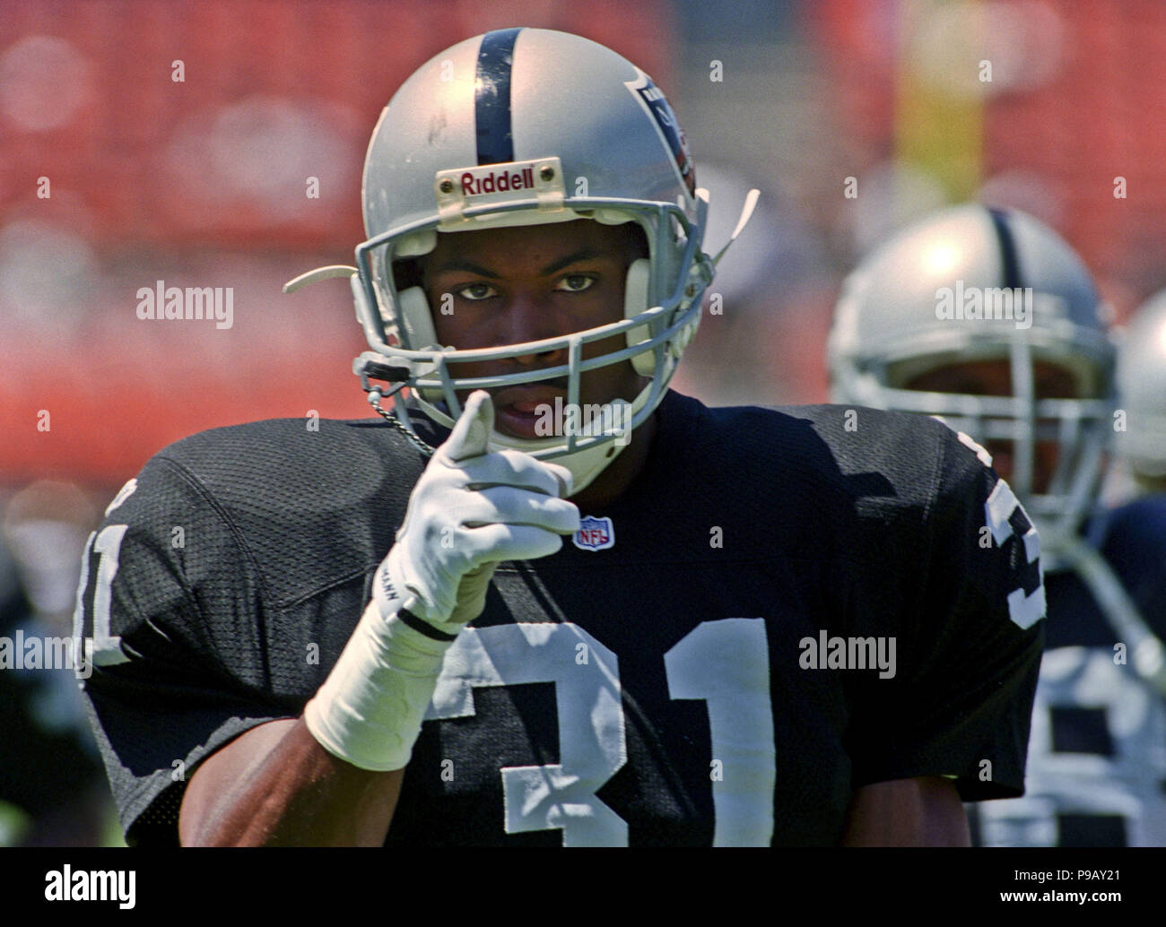 Oakland, California, USA. 12th Aug, 1995. Oakland Raiders vs. St. Louis ...