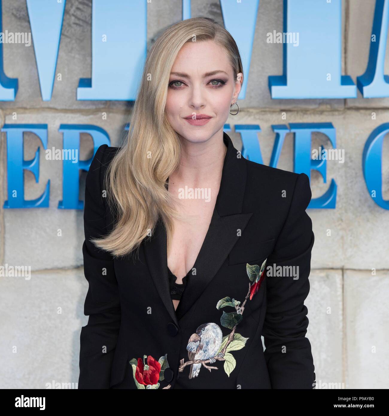 London, UK. 16th July, 2018. Amanda Seyfried attends Mamma Mia! Here We ... London, UK. 16th July, 2018. Amanda Seyfried attends Mamma Mia! Here We ...