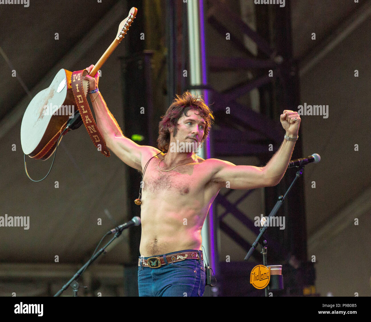 Chicago, Illinois, USA. 13th July, 2018. MARK WYSTRACH of Midland ...
