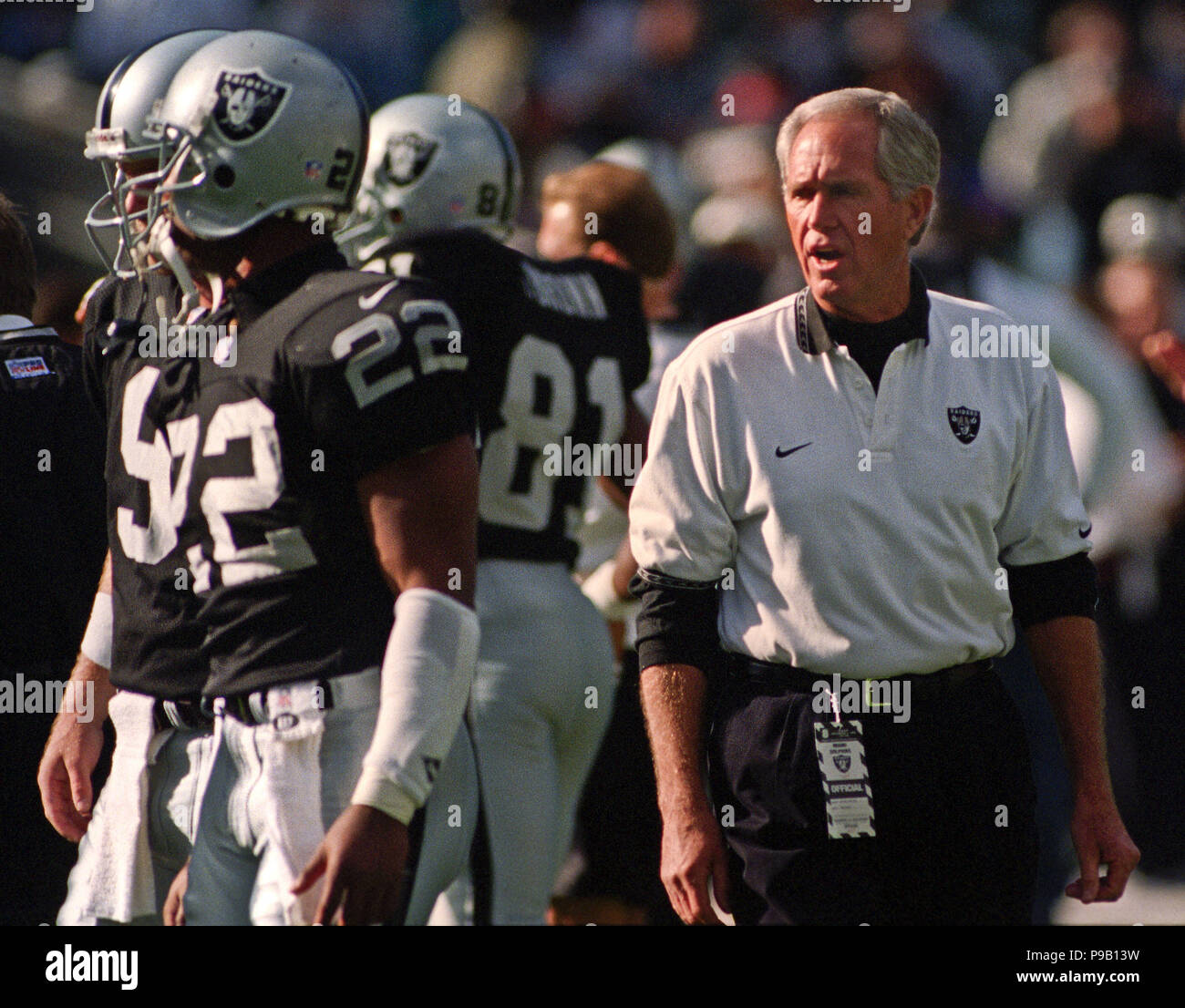 Oakland, California, USA. 1st Dec, 1996. Oakland Raiders vs. Miami ...