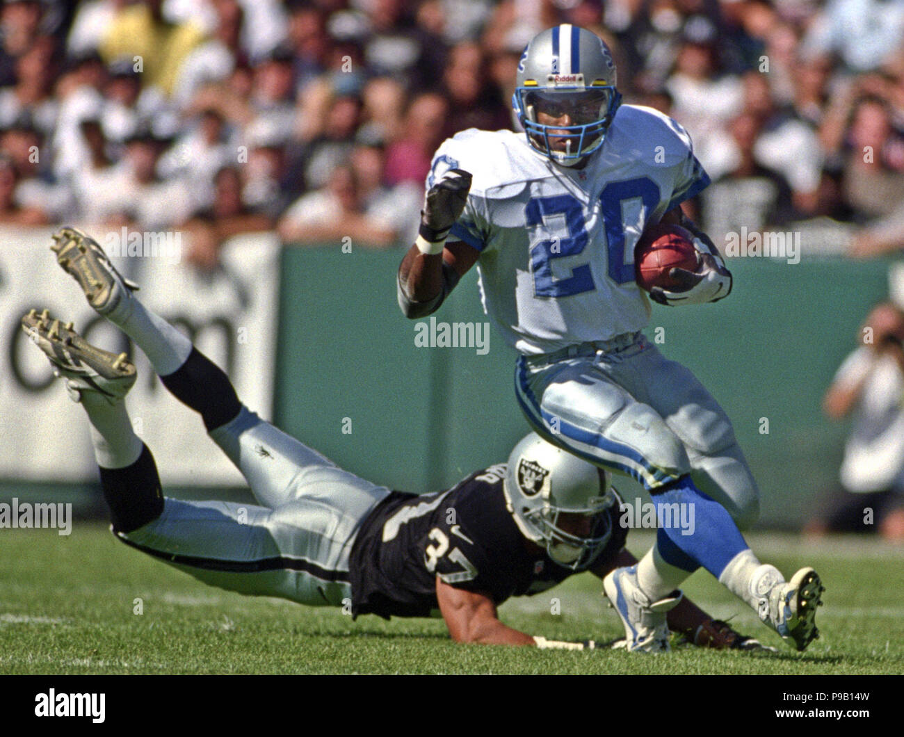 Oakland, California, USA. 13th Oct, 1996. Oakland Raiders vs. Detroit ...
