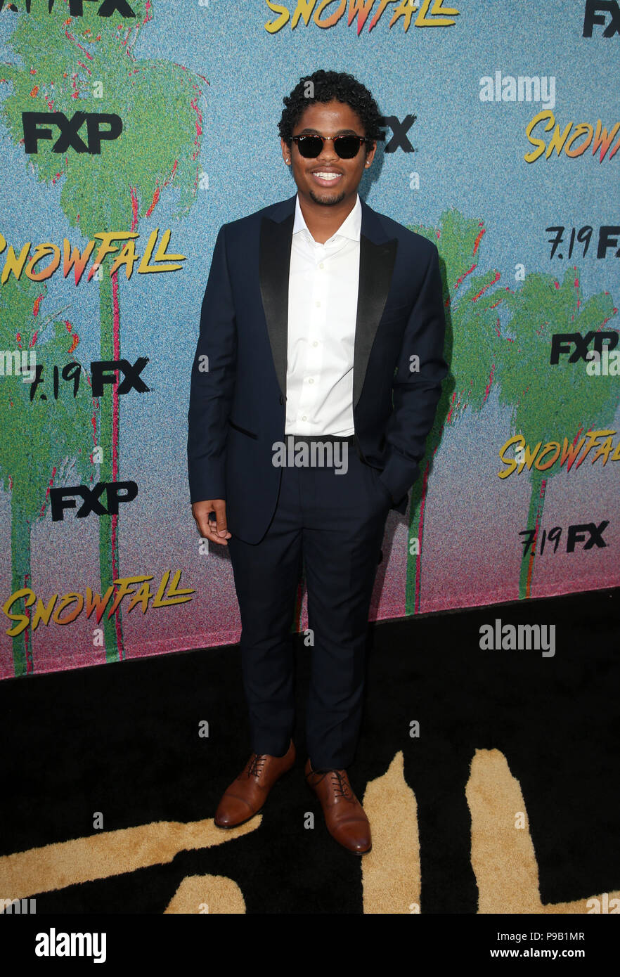 LOS ANGELES, CA - JULY 16: Isaiah John, at the Premiere Of FX's ...