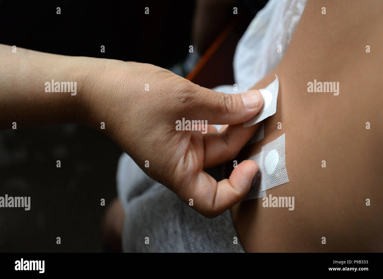 July 17, 2018 - Handan, Handan, China - Handan, CHINA-A child is ...