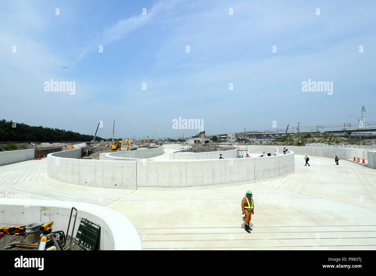 Canoe Slalom Course, JULY 17, 2018 : Press preview of Tokyo 2020 ...