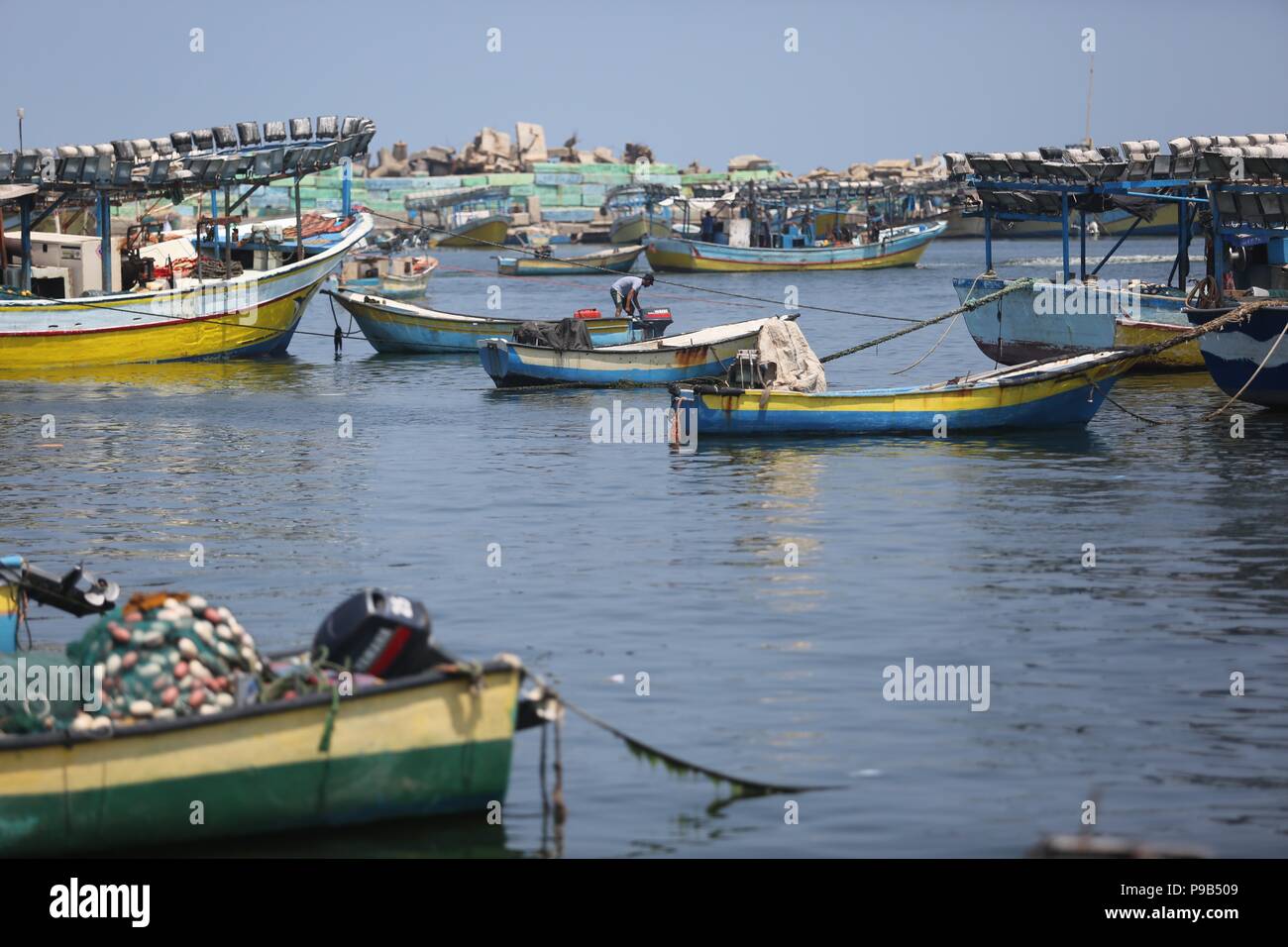 Gaza, Gaza Strip, Palestinian Territory. 17th July, 2018. Palestinian ...
