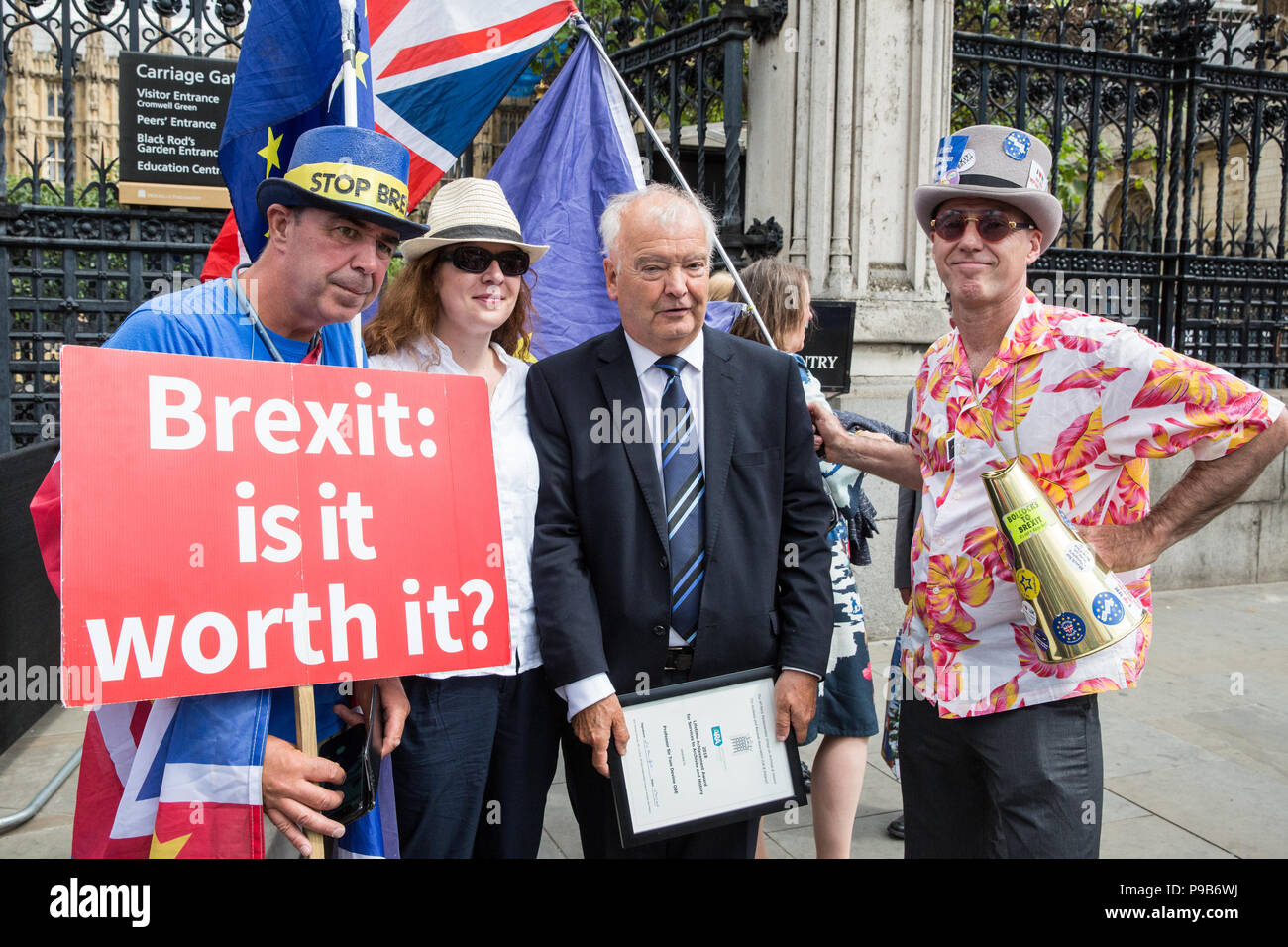 London, UK. 17th July, 2018. Professor Sir Tom Devine OBE, winner of a ...