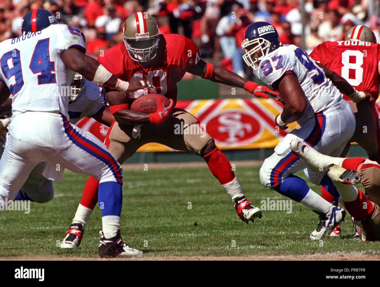 San Francisco, California, USA. 1st Oct, 1995. San Francisco 49ers vs ...