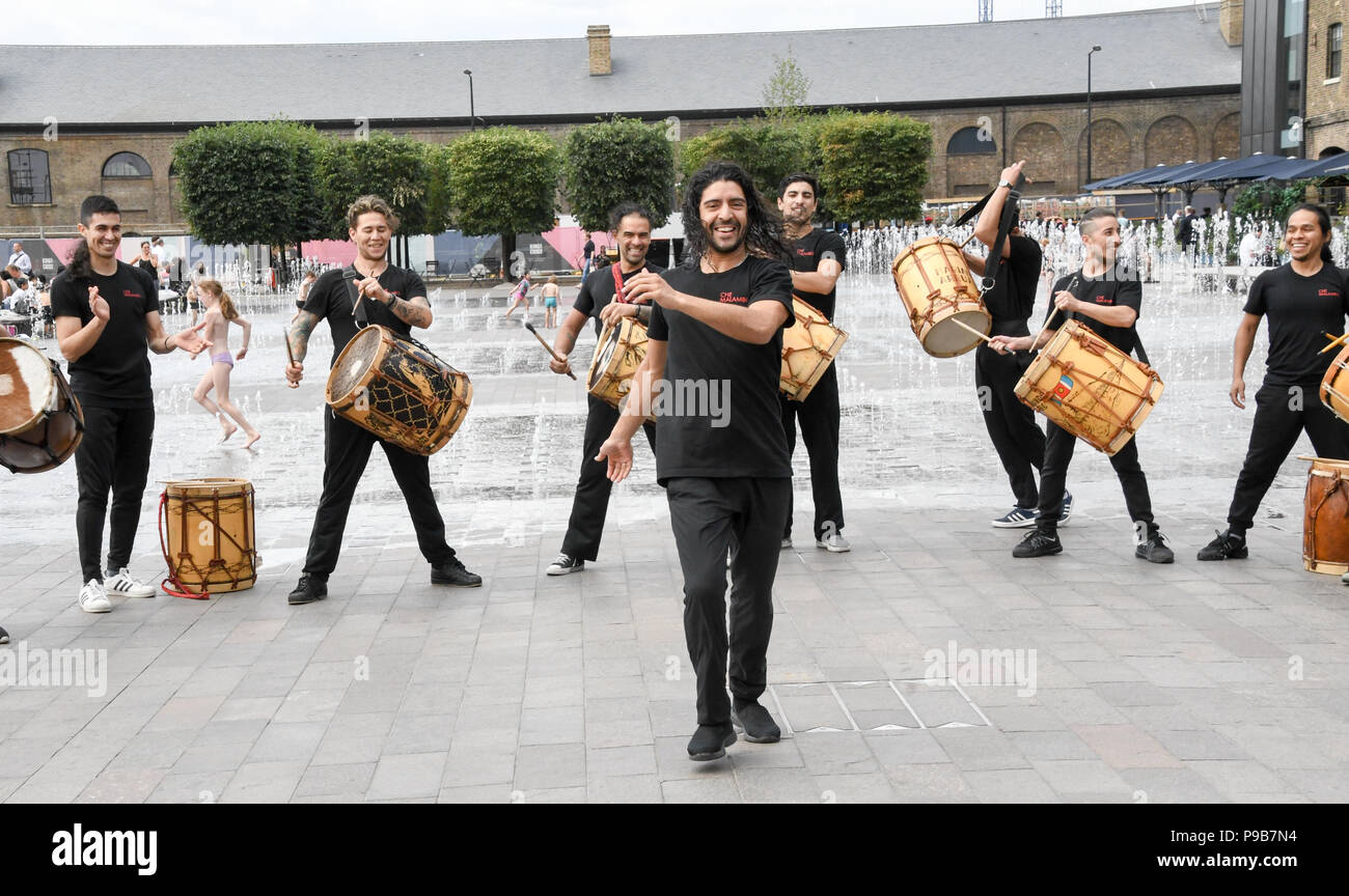 King Cross, London, UK. 17th July 2018. A taste of all-male Argentinian ...