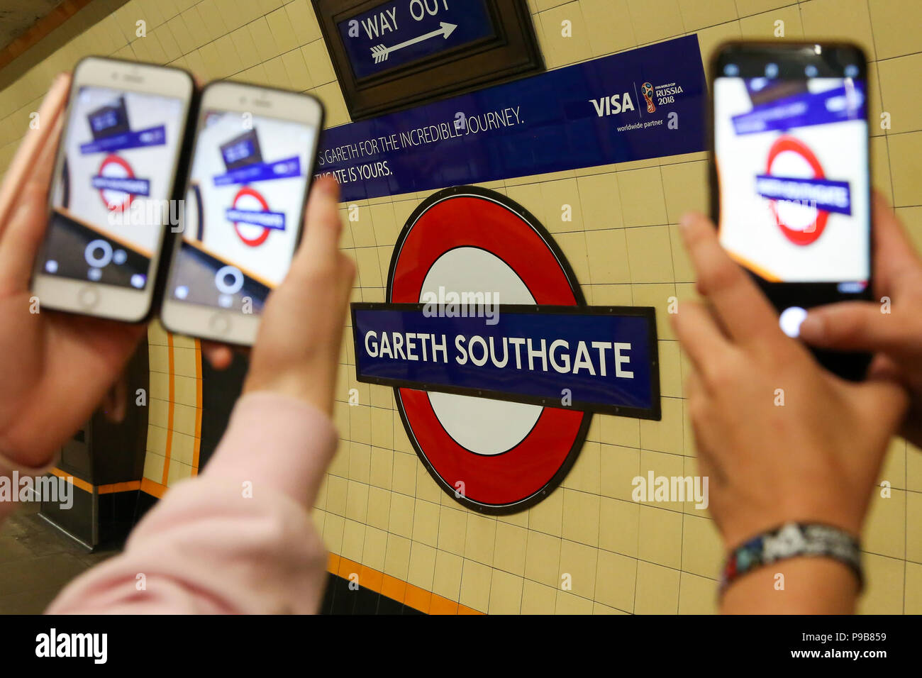 Southgate Underground Station. North London. UK 17 July 2018 - Three ...