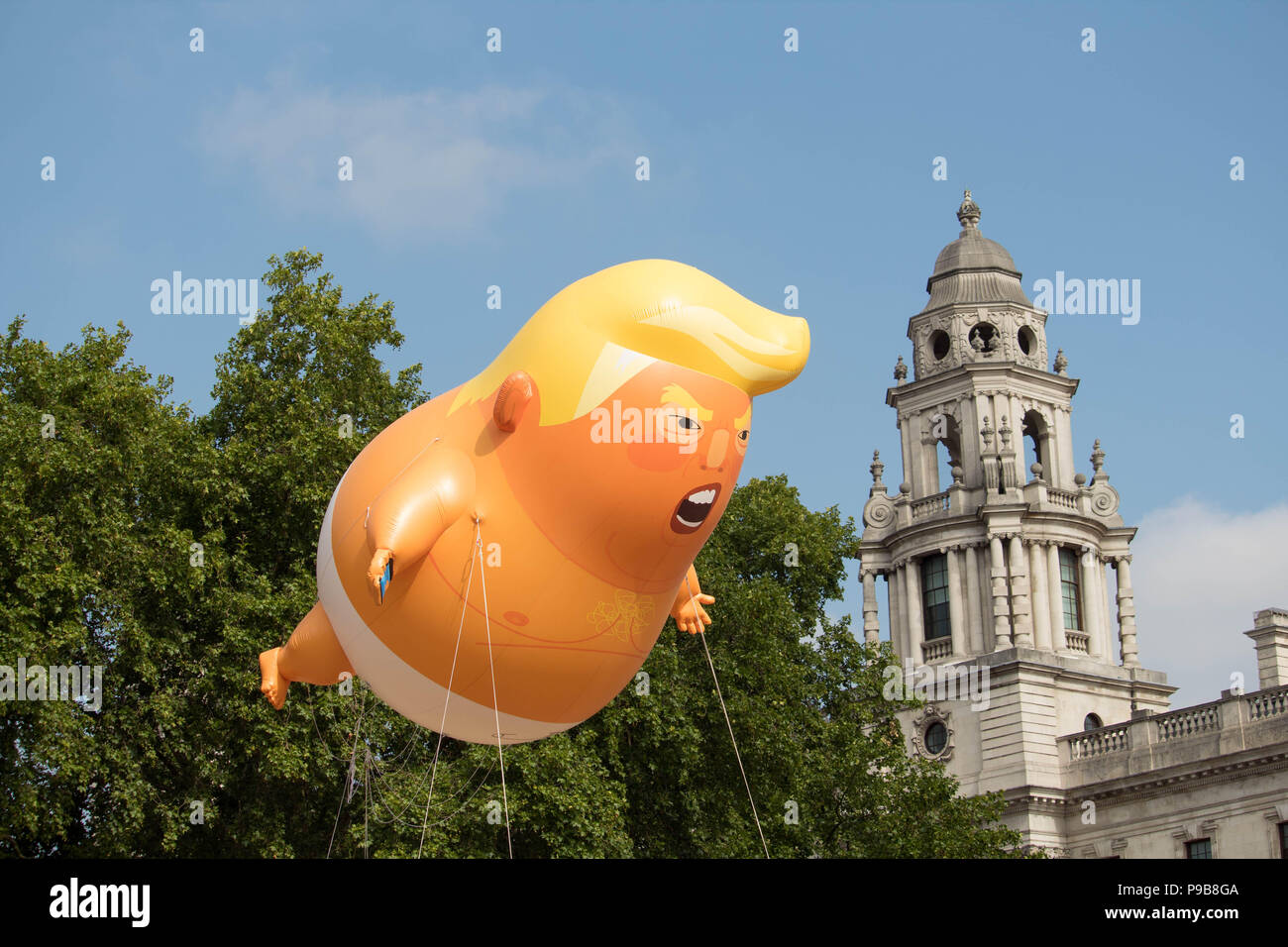 An iconic 'Trump Baby' giant inflatable balloon was flown over ...