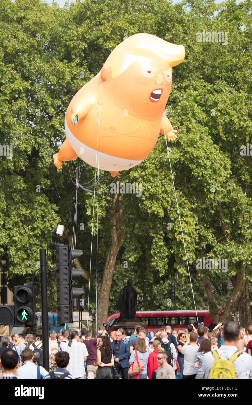 An iconic 'Trump Baby' giant inflatable balloon was flown over ...
