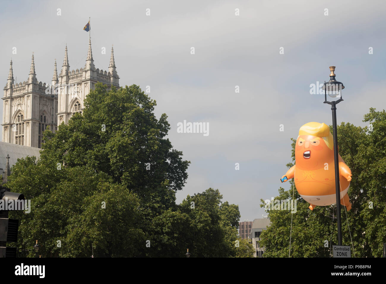 An iconic 'Trump Baby' giant inflatable balloon was flown over ...
