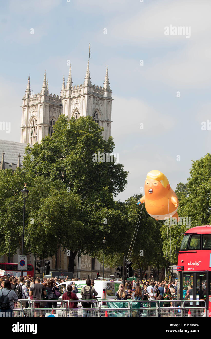 ‘STOP TRUMP’ protest march in Parliament Square Gardens as the ‘Trump ...