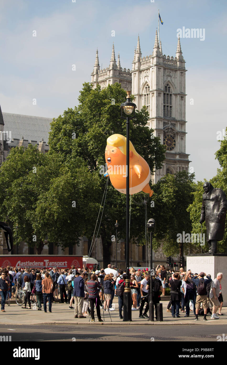 ‘STOP TRUMP’ protest march in Parliament Square Gardens as the ‘Trump ...
