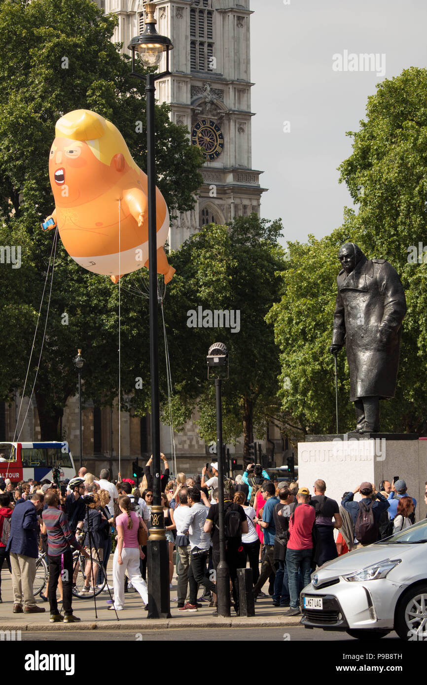 ‘STOP TRUMP’ protest march in Parliament Square Gardens as the ‘Trump ...