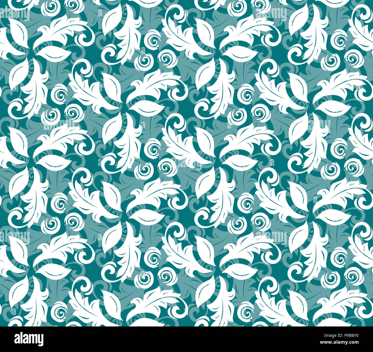 Floral Fine Seamless Pattern Stock Photo - Alamy