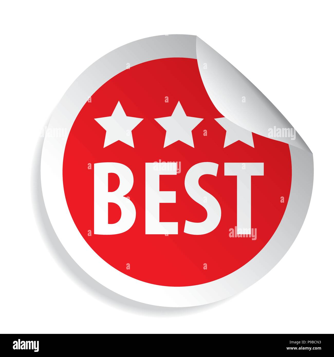 Best label round sticker vector Stock Vector Image & Art - Alamy