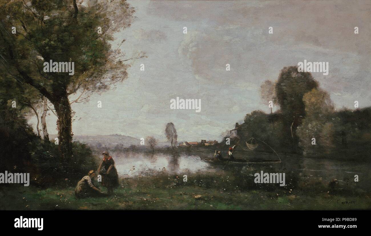 Seine Landscape near Chatou. Museum: Staatliche Museen, Berlin Stock ...