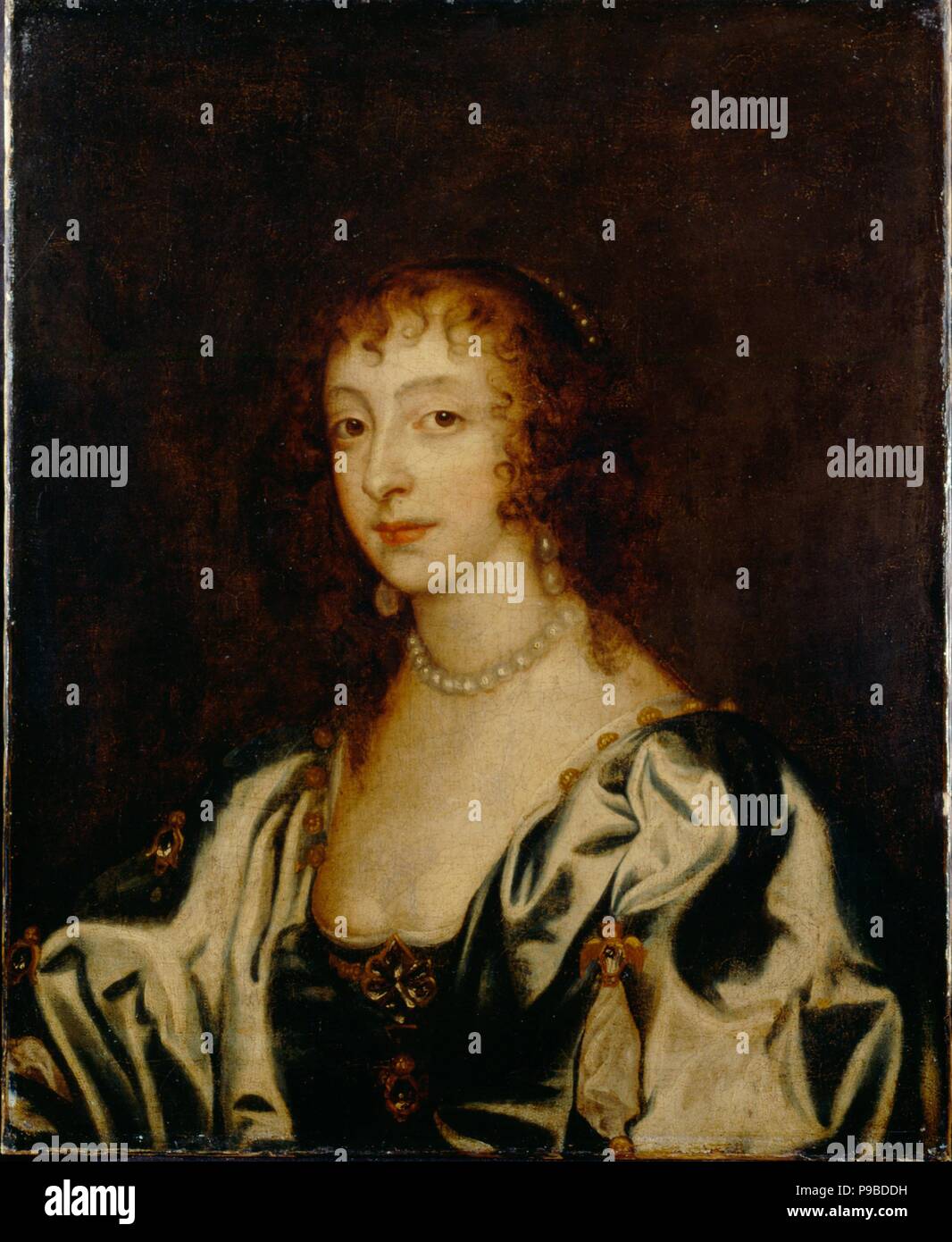 Portrait of Queen Henrietta Maria of France (1609-1669). Museum ...